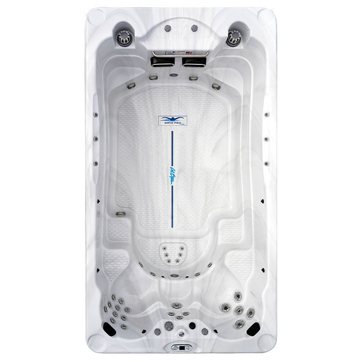 Above-ground swim spa - Freestyle - Cal Spas - rectangular / 4-seater ...