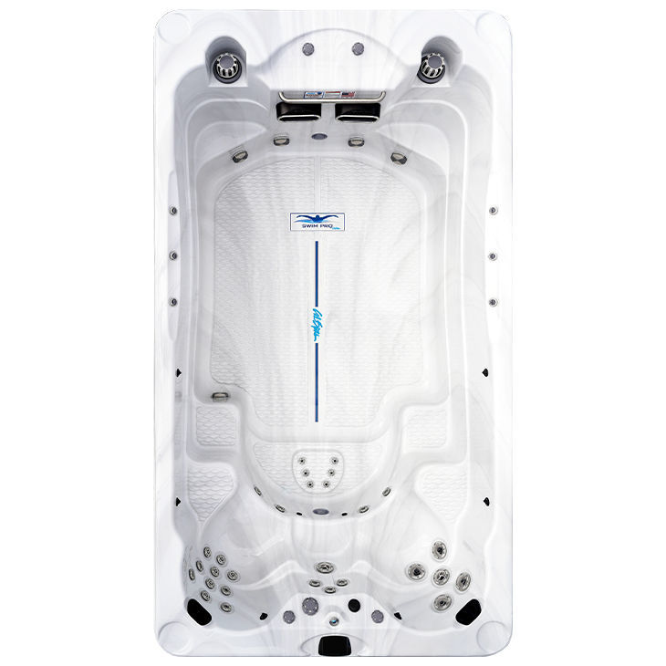 Above-ground swim spa - Freestyle-X - Cal Spas - rectangular / 4-seater ...