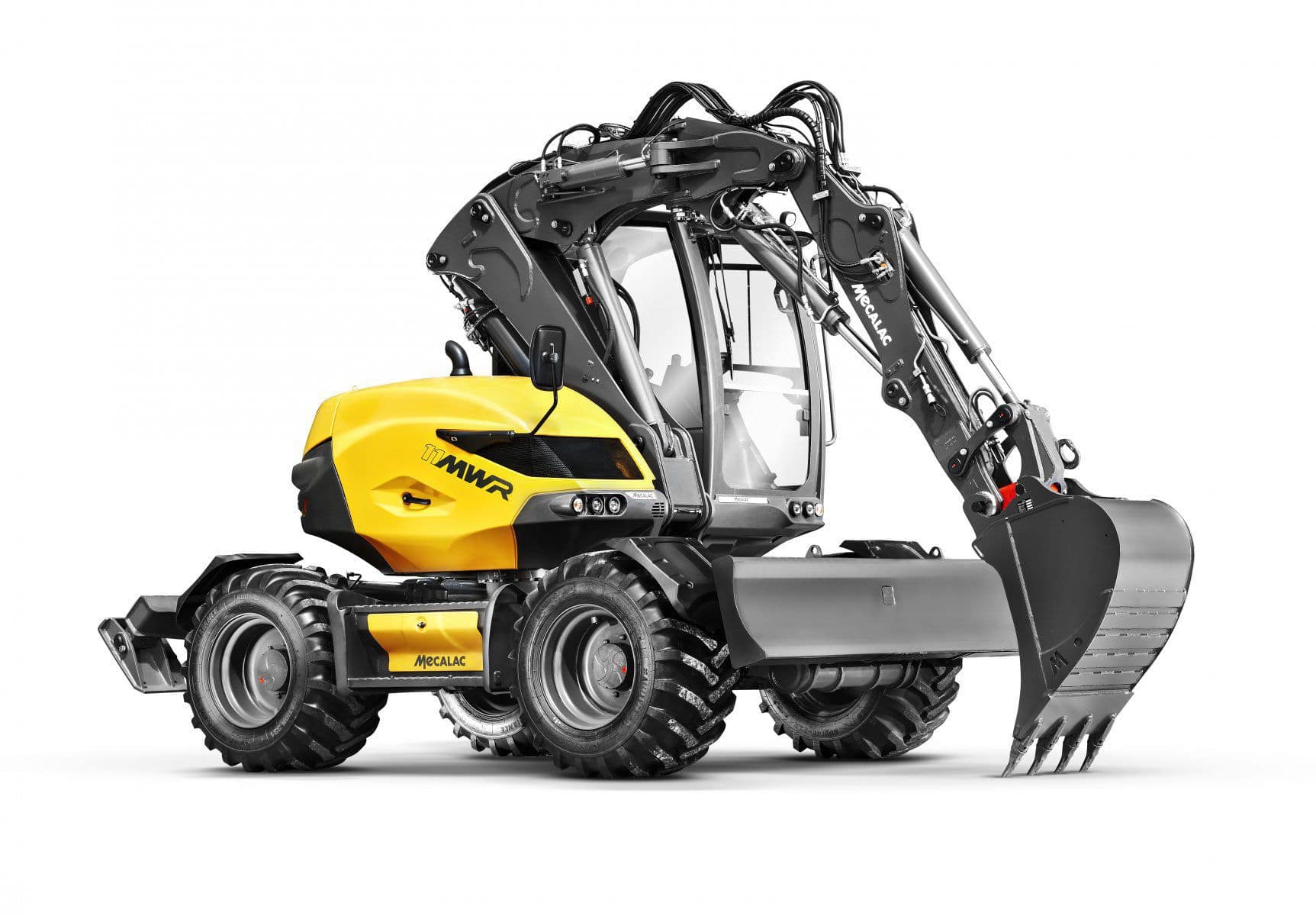 Midi excavator - 11MWR - MECALAC Baumaschinen GmbH - wheeled / compact ...