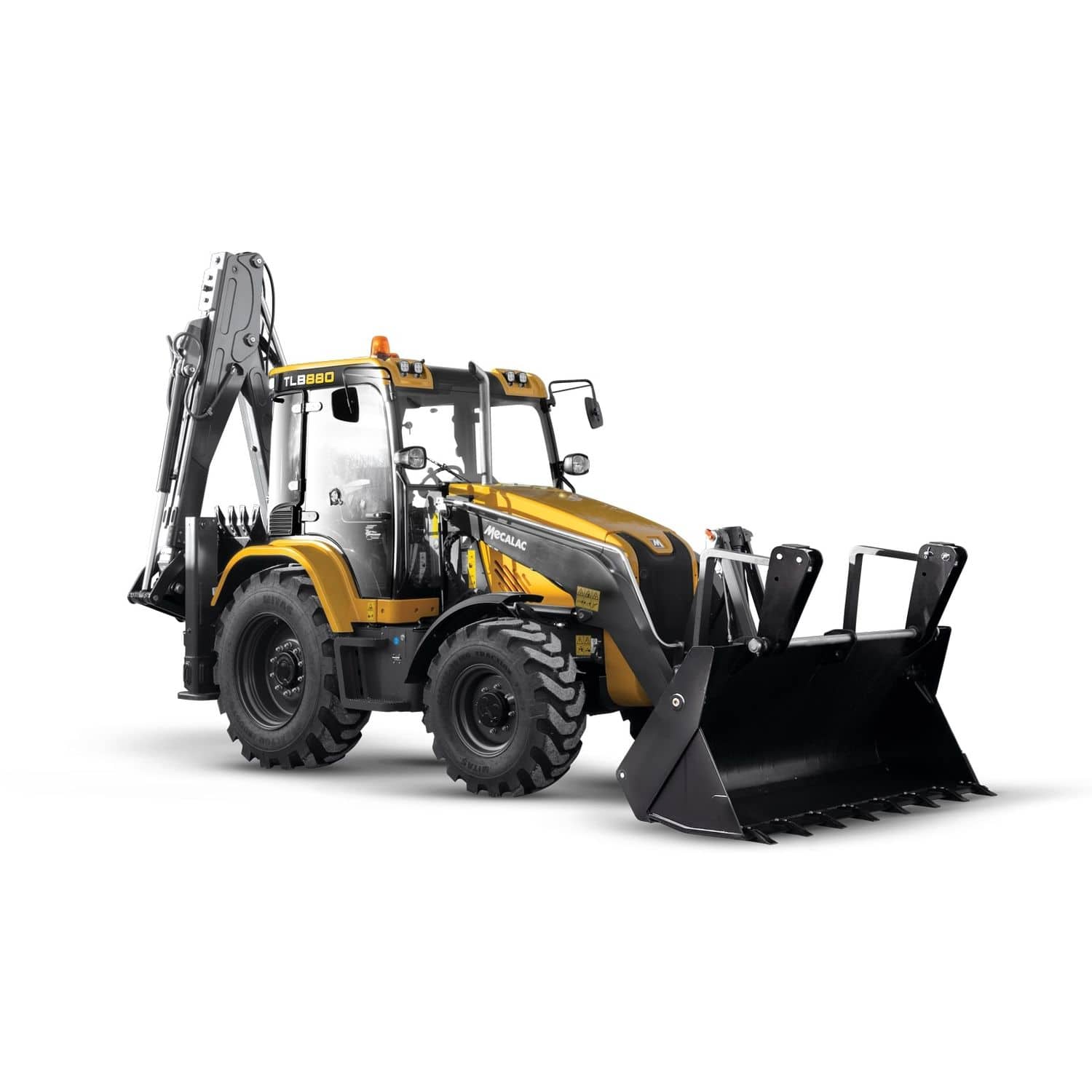 Ergonomic backhoe loader - TLB880 - MECALAC Baumaschinen GmbH
