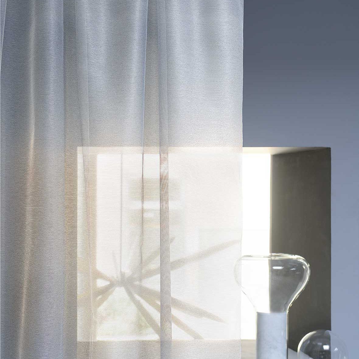Plain sheer curtain fabric - LUMIO - LELIEVRE - polyester / Trevira CS ...