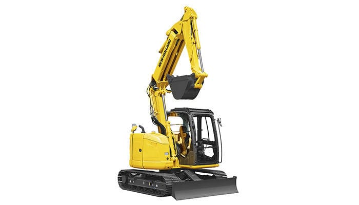 Midi excavator - E75C SR OFFSET BOOM - New Holland Construction ...