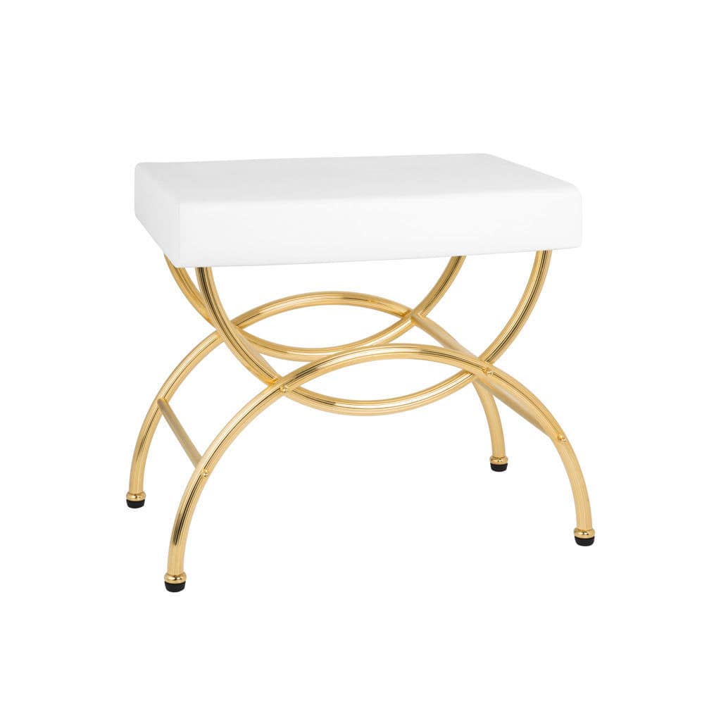 Contemporary stool - FS01-6136 - Cristal&Bronze - brass base ...
