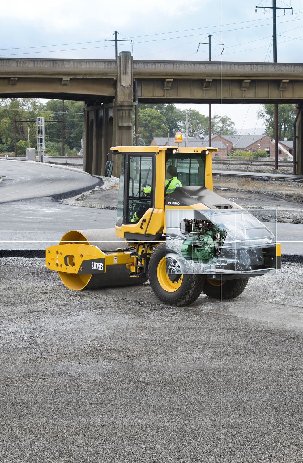 Single-cylinder roller compactor - SD75B - Volvo Construction Equipment ...
