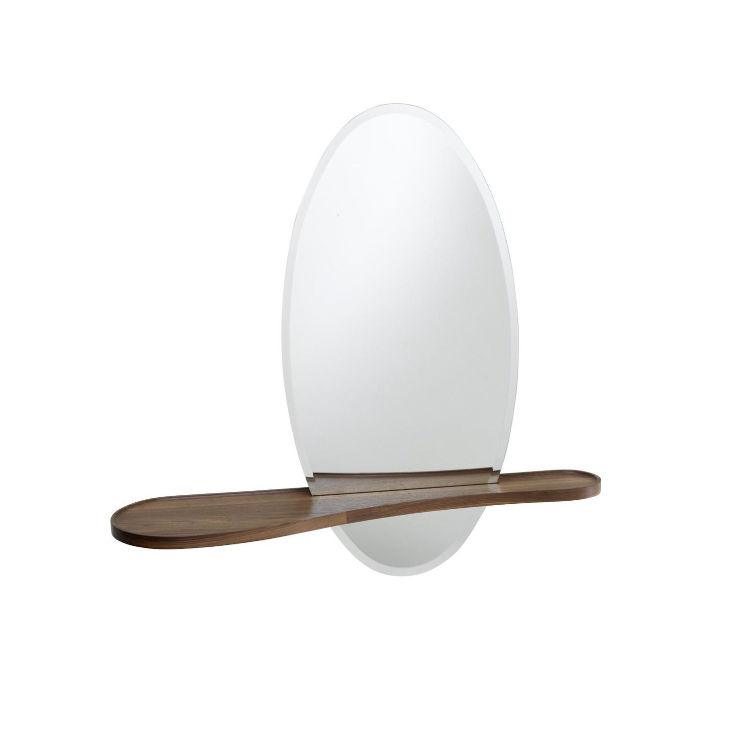 Wall-mounted mirror - BIENVENUE - CINNA - contemporary / oval / commercial