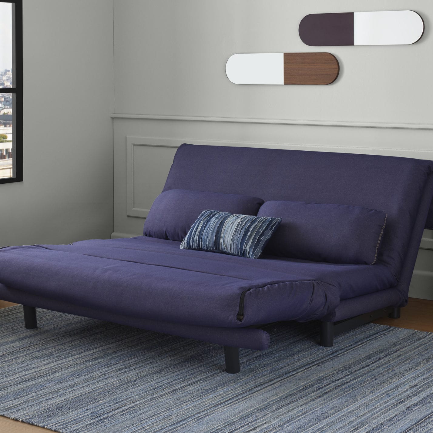 Sofa cushion - RE-DENIM - CINNA - rectangular / plain / home