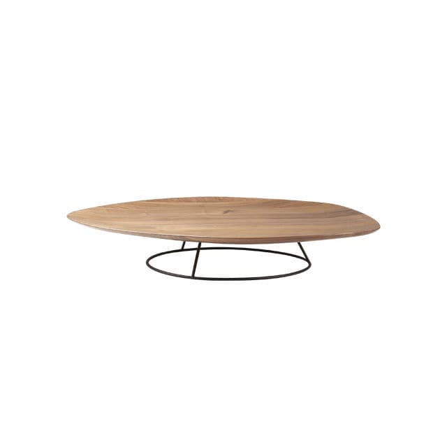 Contemporary coffee table - PEBBLE - CINNA - American walnut ...