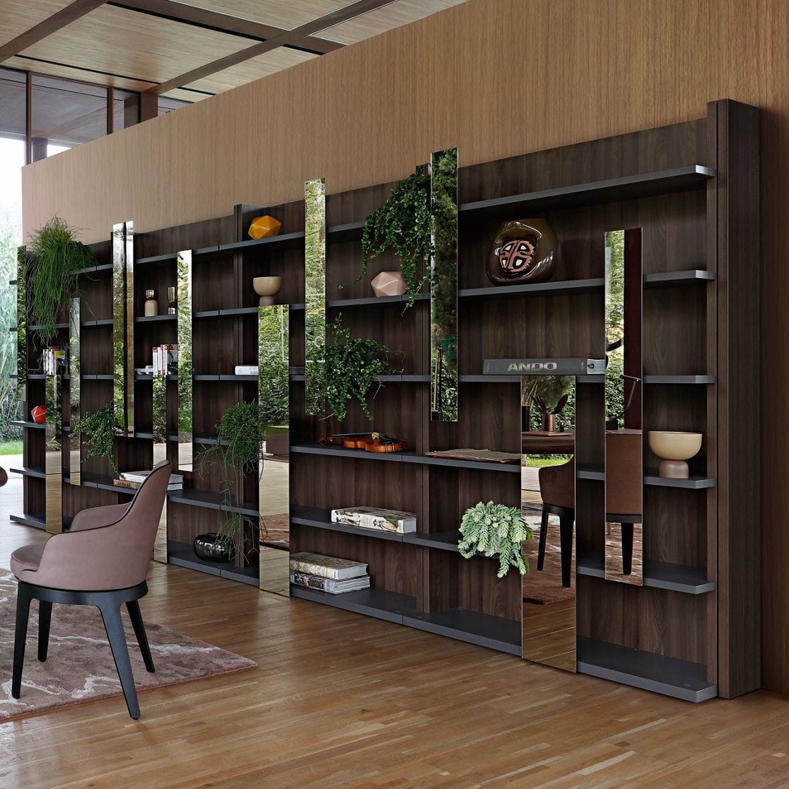 Free-standing bookcase - TOCCATA - ROCHE BOBOIS - contemporary / MDF ...