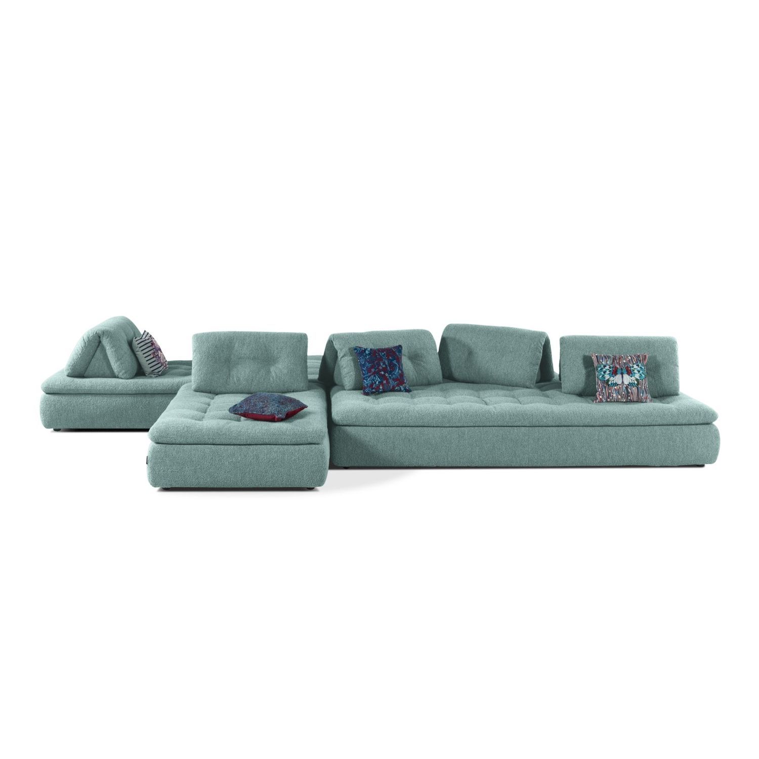 Modular sofa - CONVERSATION - ROCHE BOBOIS - contemporary / fabric / gray