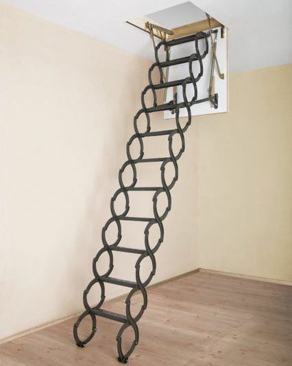 Roof hatch retractable ladder - SCCISOR - Plásticos y Claraboyas ...
