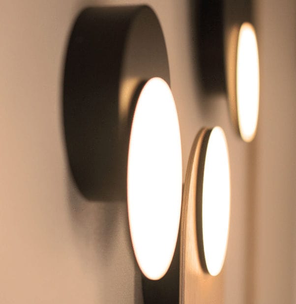 Contemporary wall light - DOT - Tunto - indoor / lacquered wood ...