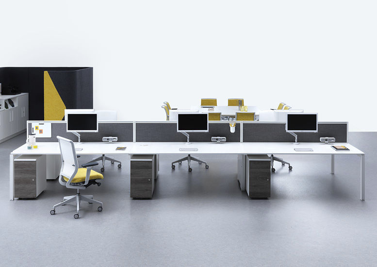 Workstation desk - CHEMISTRY - Senator - contemporary / laminate / with ...