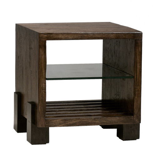 Contemporary side table - MIRAI : PM.ST-1 - WARISAN - wooden ...