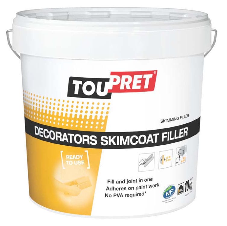 Decorative coating - SKIMCOAT - TOUPRET - filling / indoor / plaster