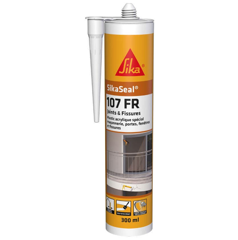 Plastic sealant - SikaSeal®-107 FR - Sika France SAS - acrylic resin ...