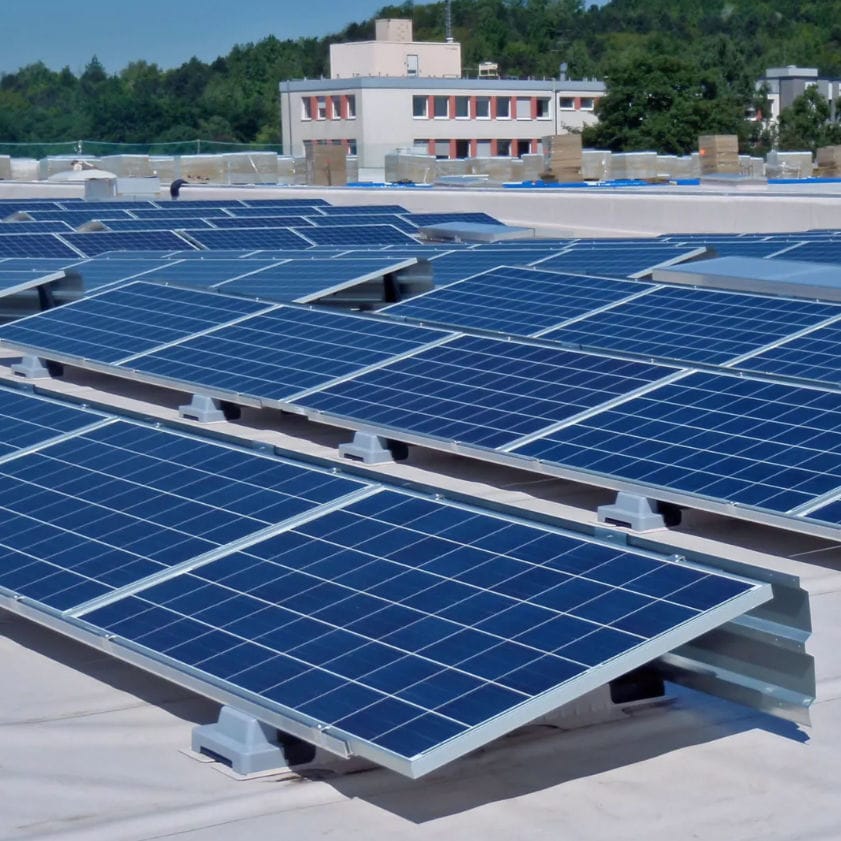 Flat roof mounting system - Sika® Solar - Sika France SAS - green roof ...