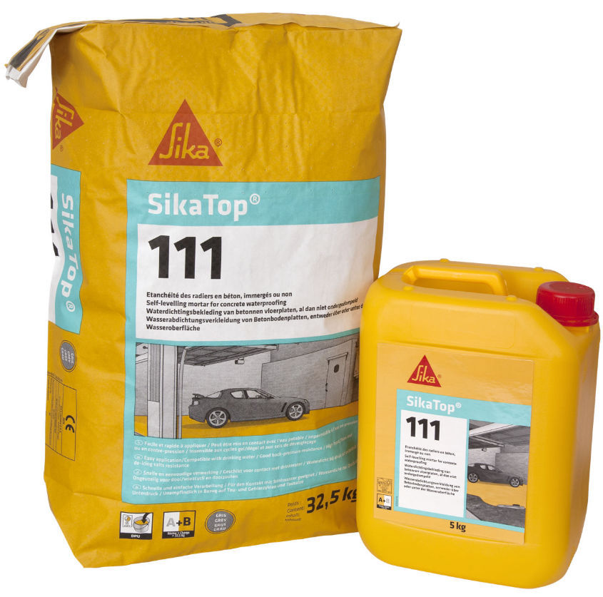 Self-leveling mortar - SikaTop®-111 - Sika France SAS - waterproof ...