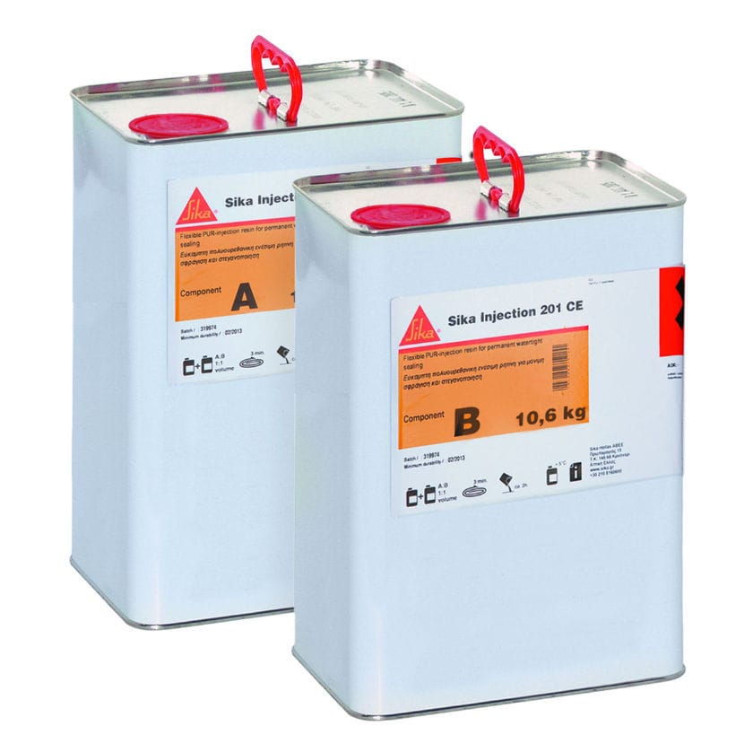 Leak-proofing resin grouting system - Sika® Injection-201 CE - Sika ...