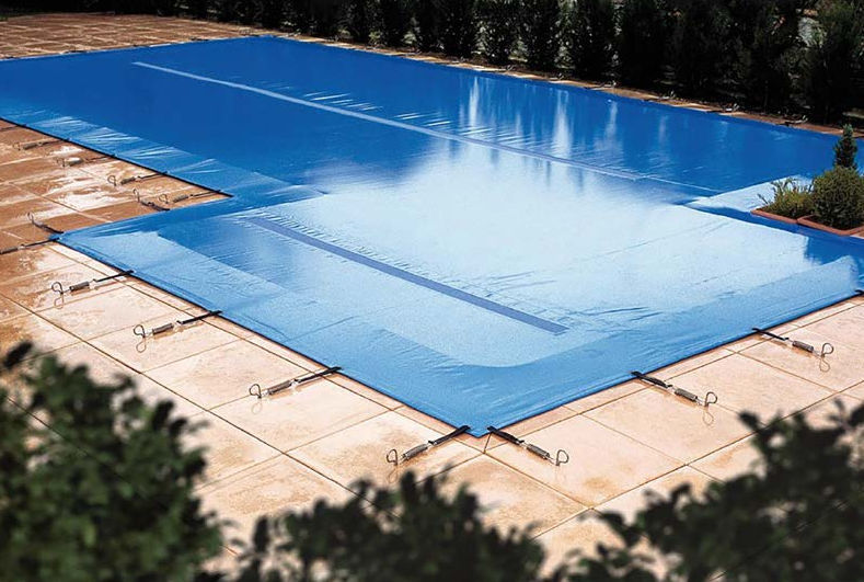 Security swimming pool cover - SOLID - Walter Piscine - winter storage ...