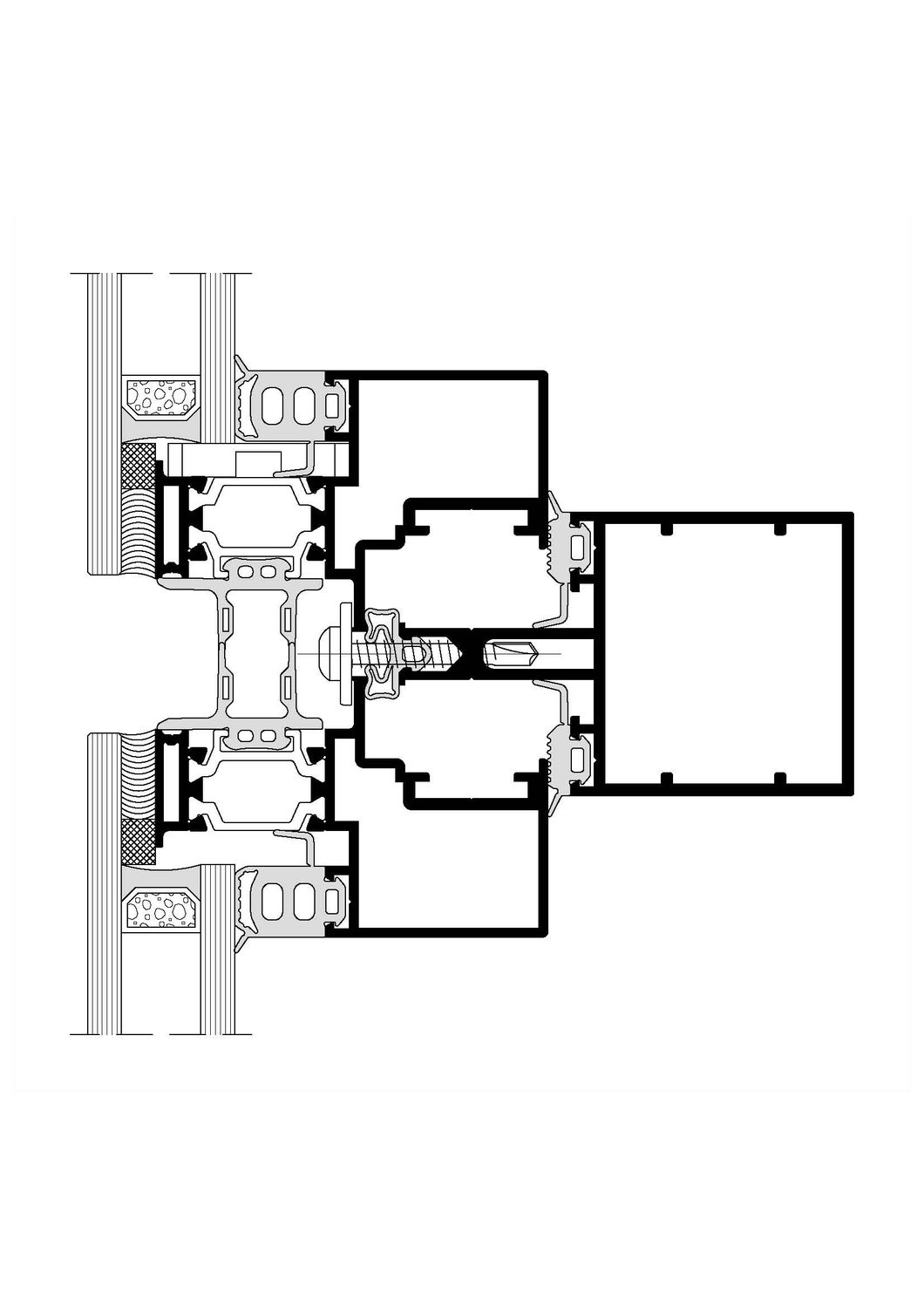 Aluminum profile - SERIE AT 500 SG - AKOTHERM - for curtain walls / for ...