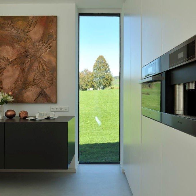 Aluminum window - PANORAMIC - M SORA - fixed / double-glazed ...