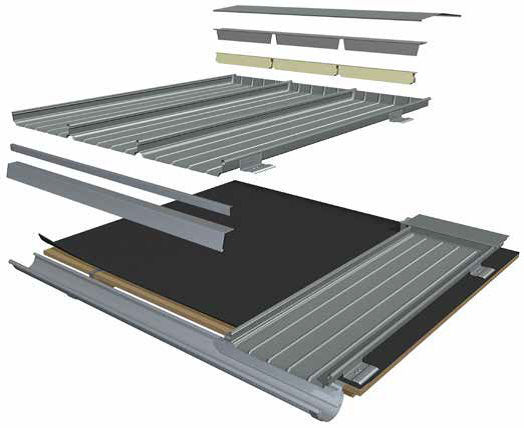 Metal roofing - RIB-ROOF EVOLUTION - Zambelli GmbH & Co. KG - ribbed ...