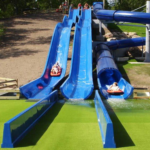 Curved slide - AQUA SNAKE - Van Egdom - for water park / multiple / rafting