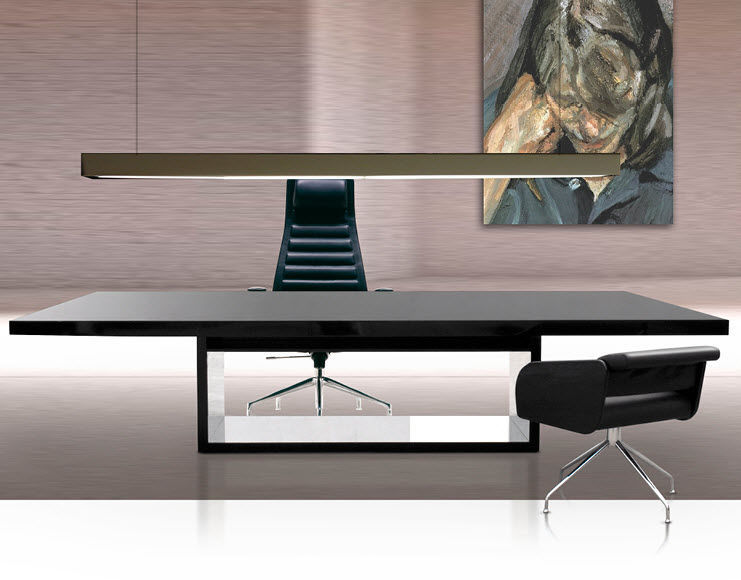 Executive desk - ZEN - JMM - contemporary / wooden / stainless steel
