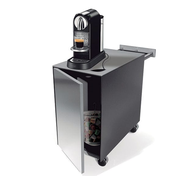 Coffee machine service trolley - KBINET - JMM - multimedia / office / metal