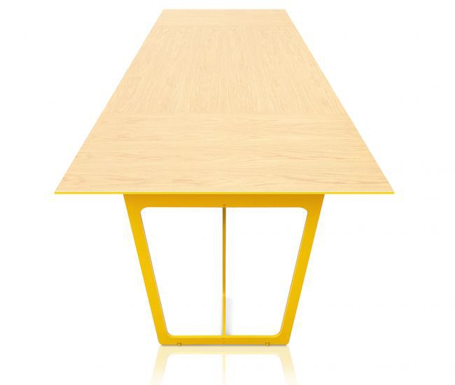 Contemporary conference table / wooden / metal / rectangular - ARO - JMM