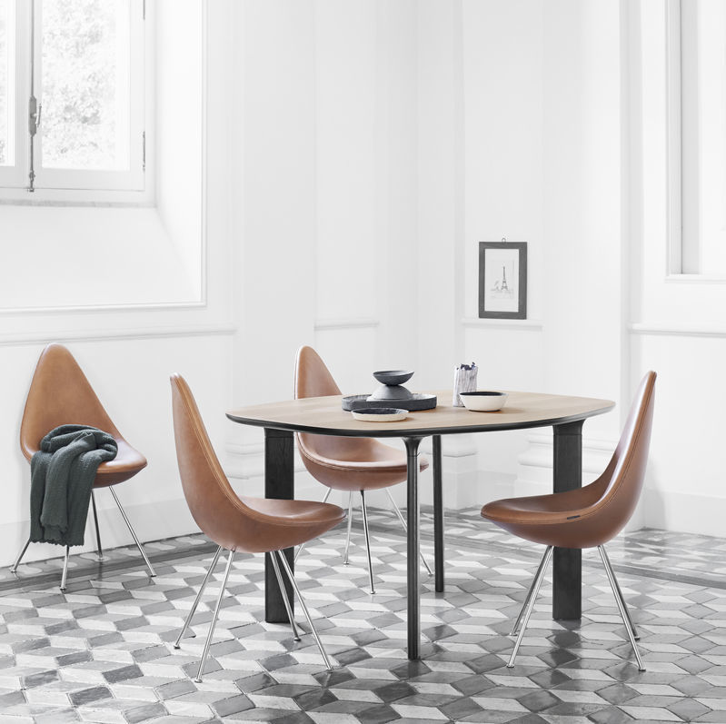 Contemporary dining table - ANALOG™ - Fritz Hansen - oak / walnut ...