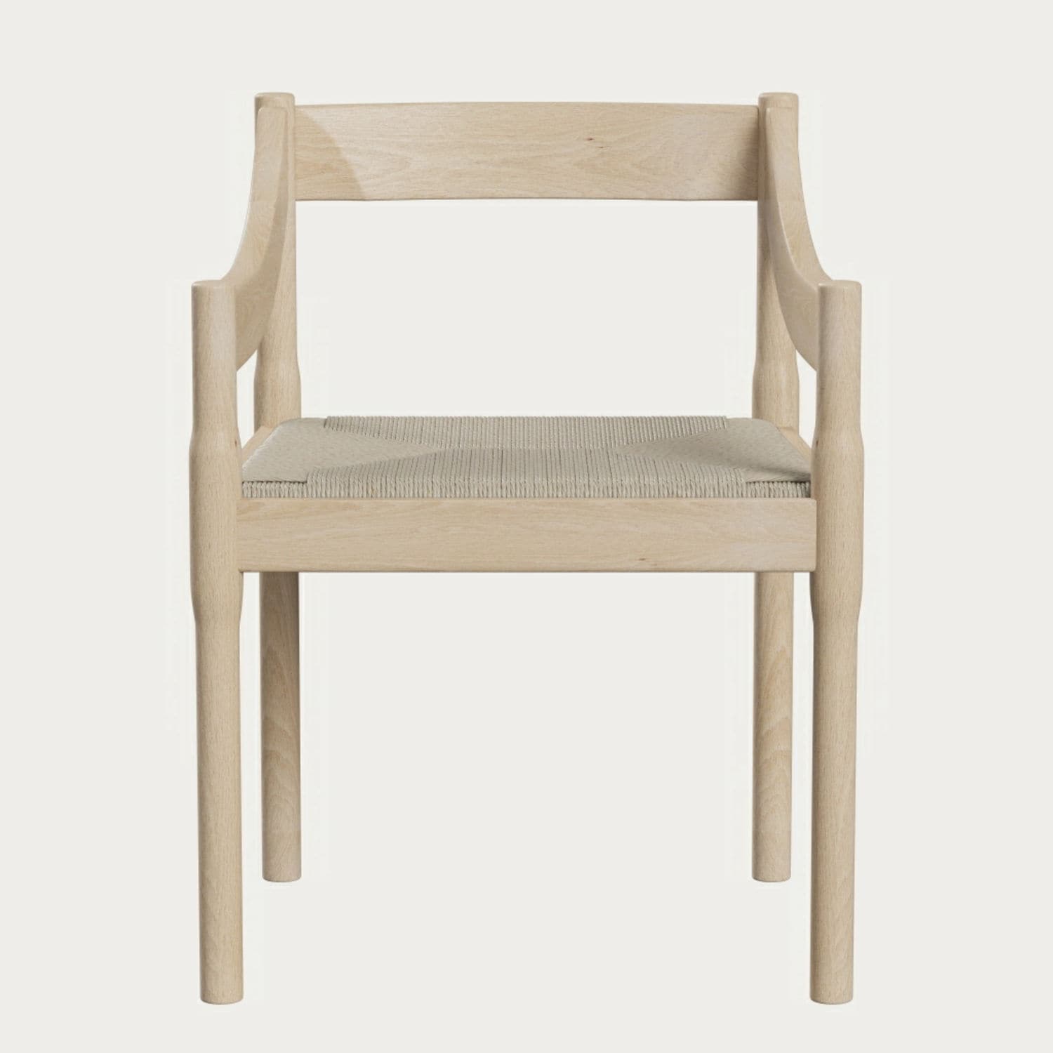 Contemporary chair - CARIMATE™ - Fritz Hansen - indoor / rope / beech base