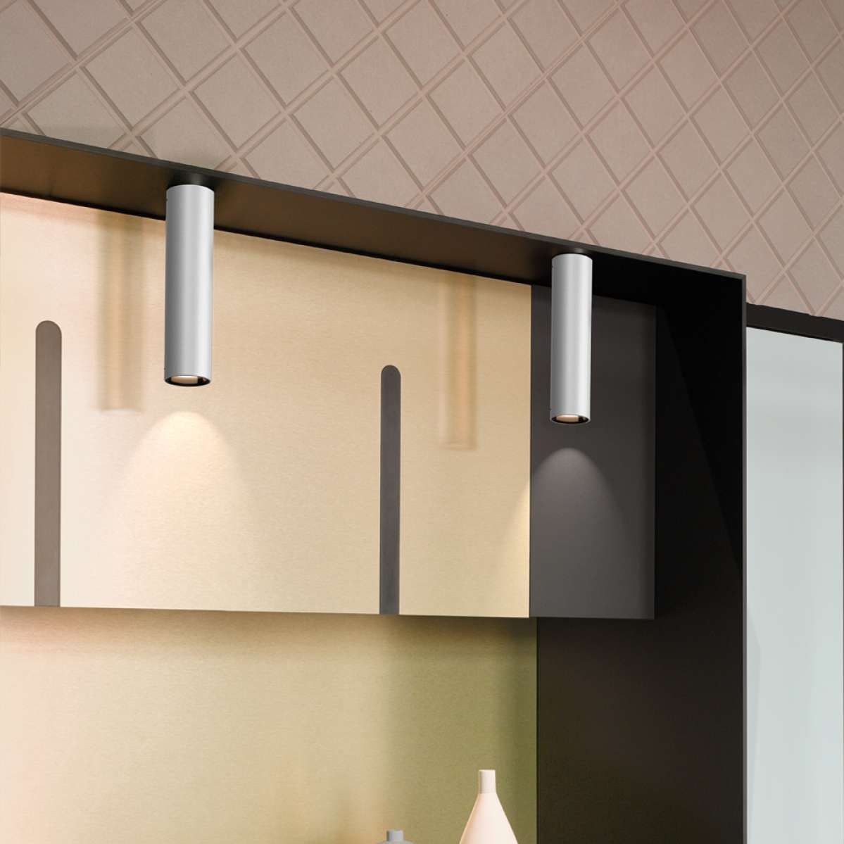 Ceiling-mounted downlight - E04 - LUCEPLAN - LED / cylindrical / indoor