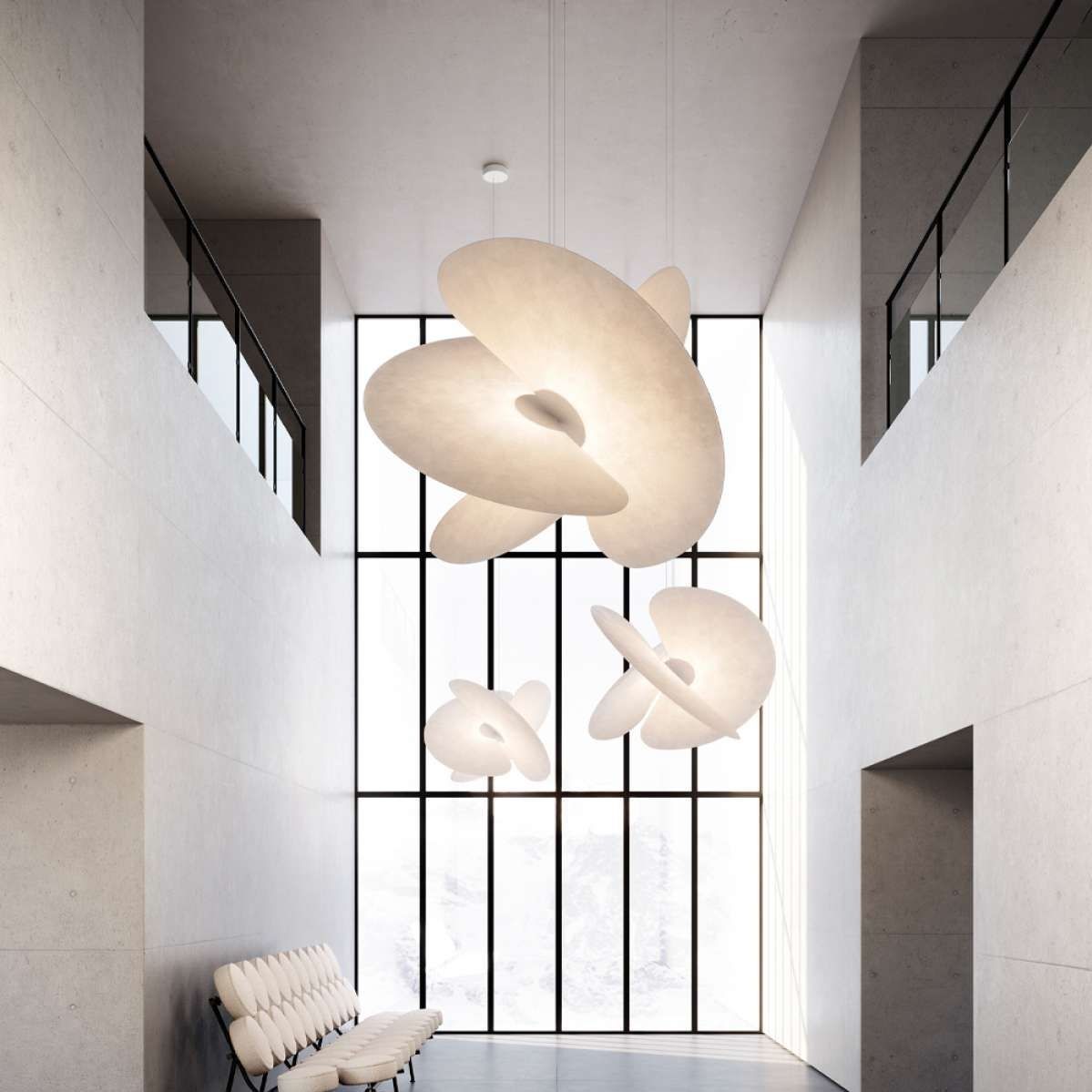 Pendant lamp - Levante - LUCEPLAN - aluminum / PET / contemporary