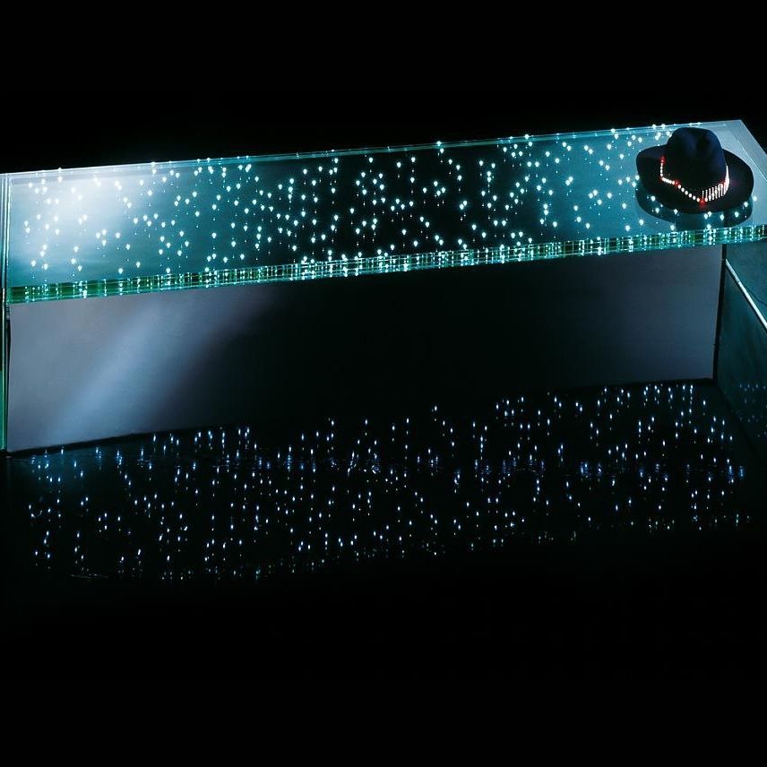 Contemporary bench - LED Bench - INGO MAURER - glass / without armrests ...