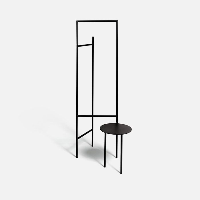 Floor-mounted valet stand - DePadova - metal / contemporary
