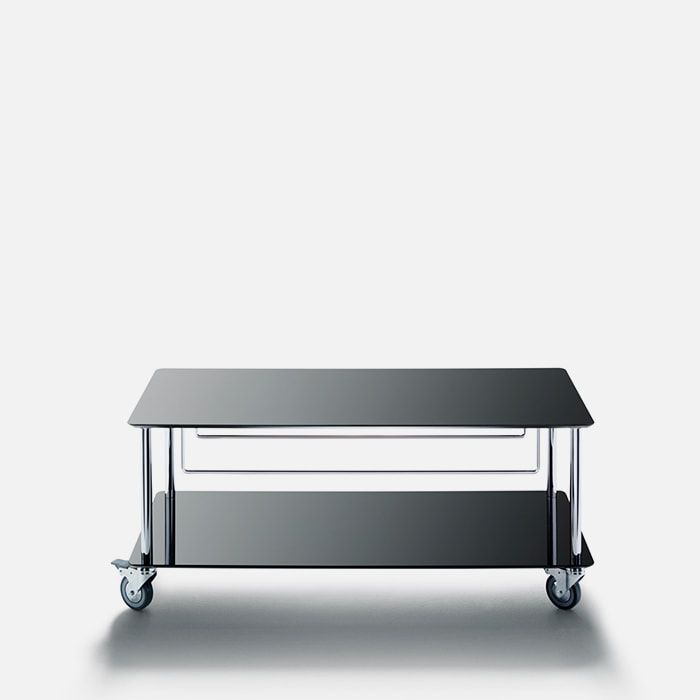 Commercial trolley - Moby 2 - DePadova - chrome steel / HPL / by Marco ...