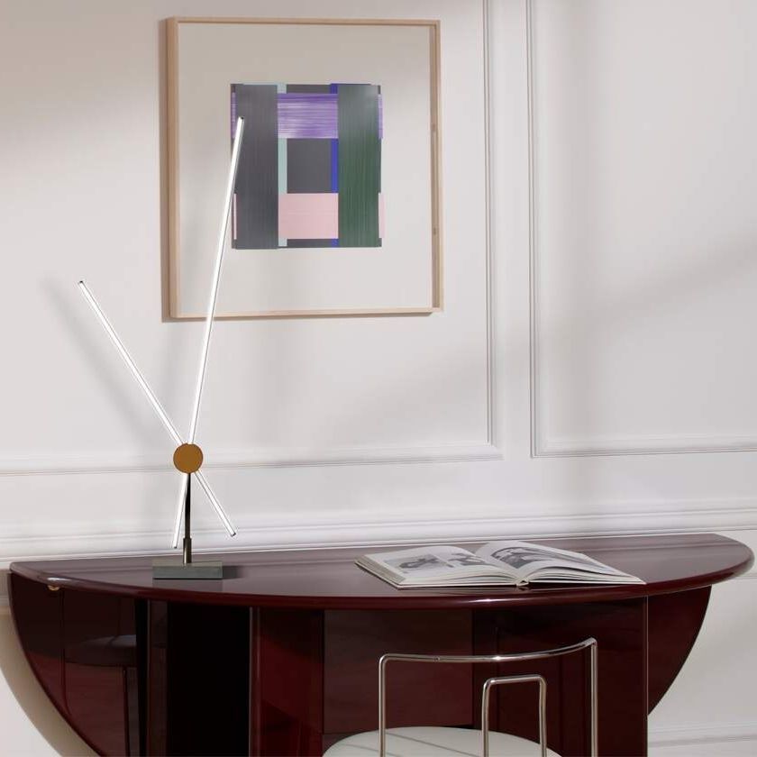 Table lamp - Eitie - Cassina - aluminum / steel / PMMA