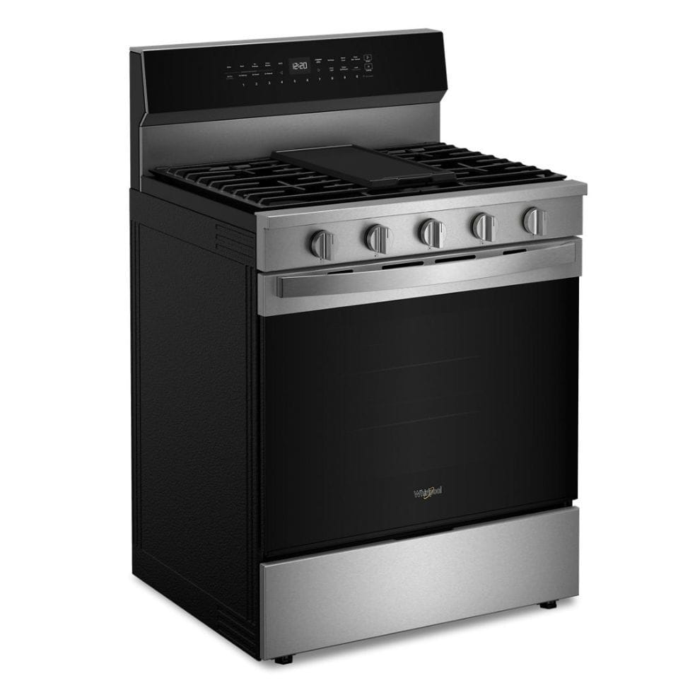 Gas range cooker - WFGS7530RZ - Whirlpool - 4 burner / 1 oven / self ...