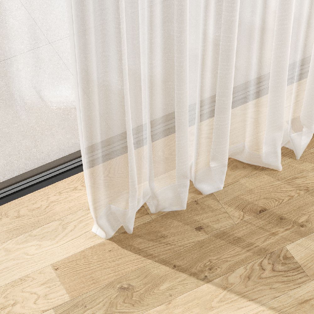 Plain sheer curtain fabric - PERGAMON - Zimmer + Rohde GmbH - linen ...