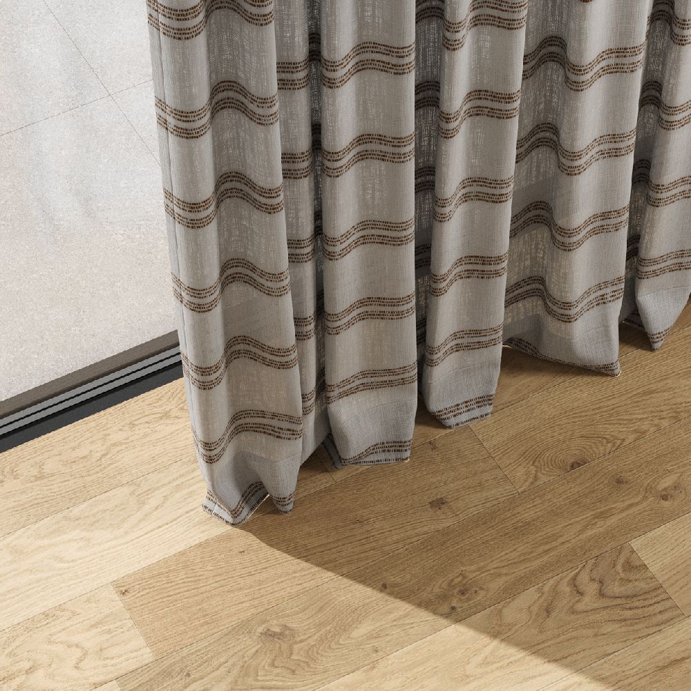 Curtain fabric - BELOHA - Zimmer + Rohde GmbH - plain / striped / cotton