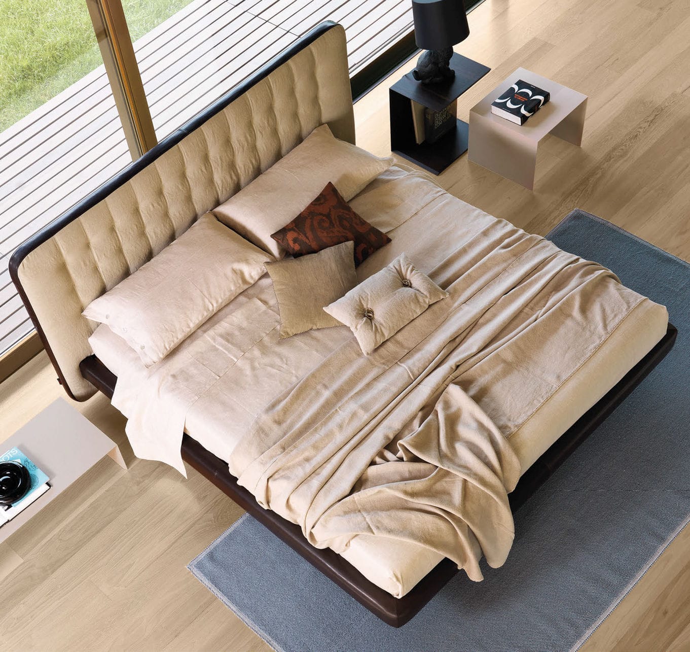 Double bed - DEDALO UP - désirée divani - contemporary / upholstered ...