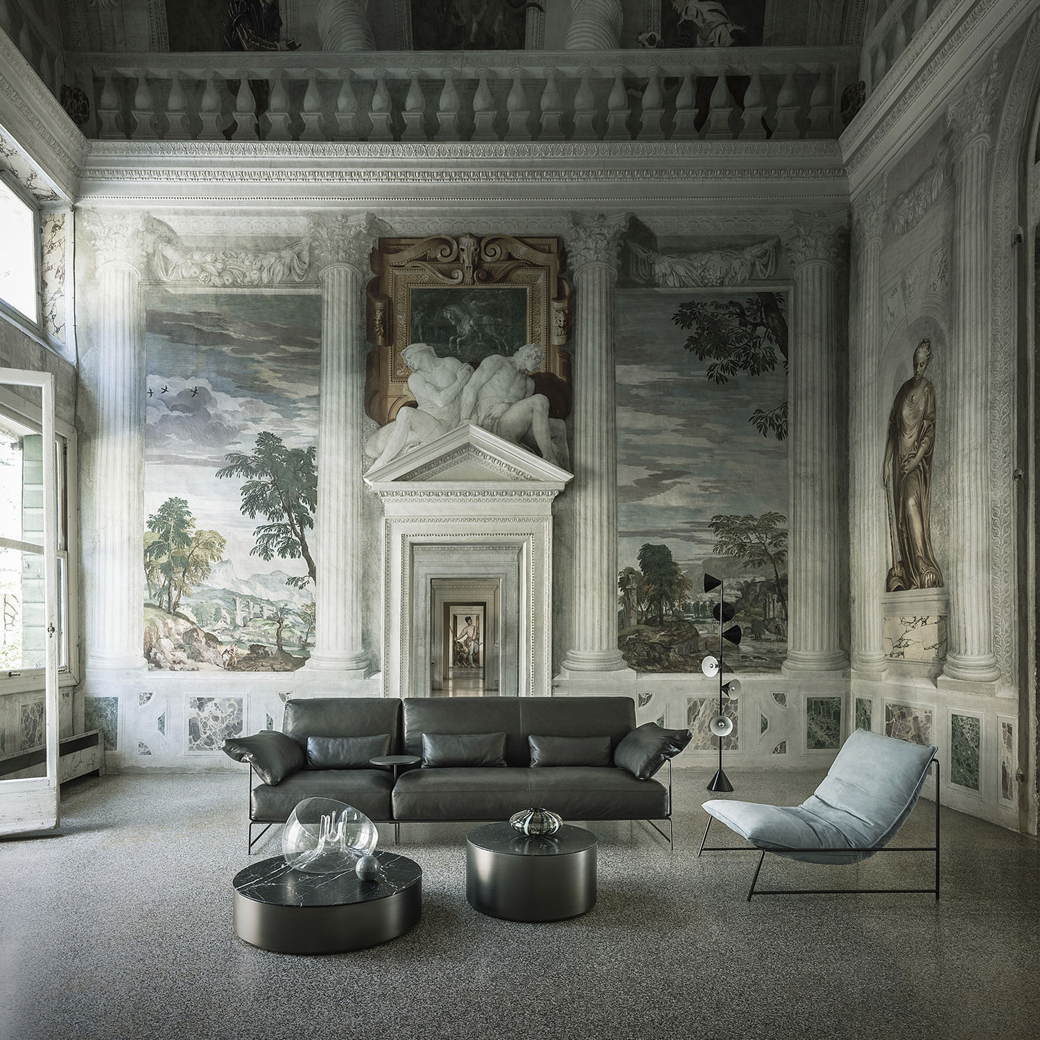Modular sofa - RITO - desiree divani - contemporary / fabric / leather