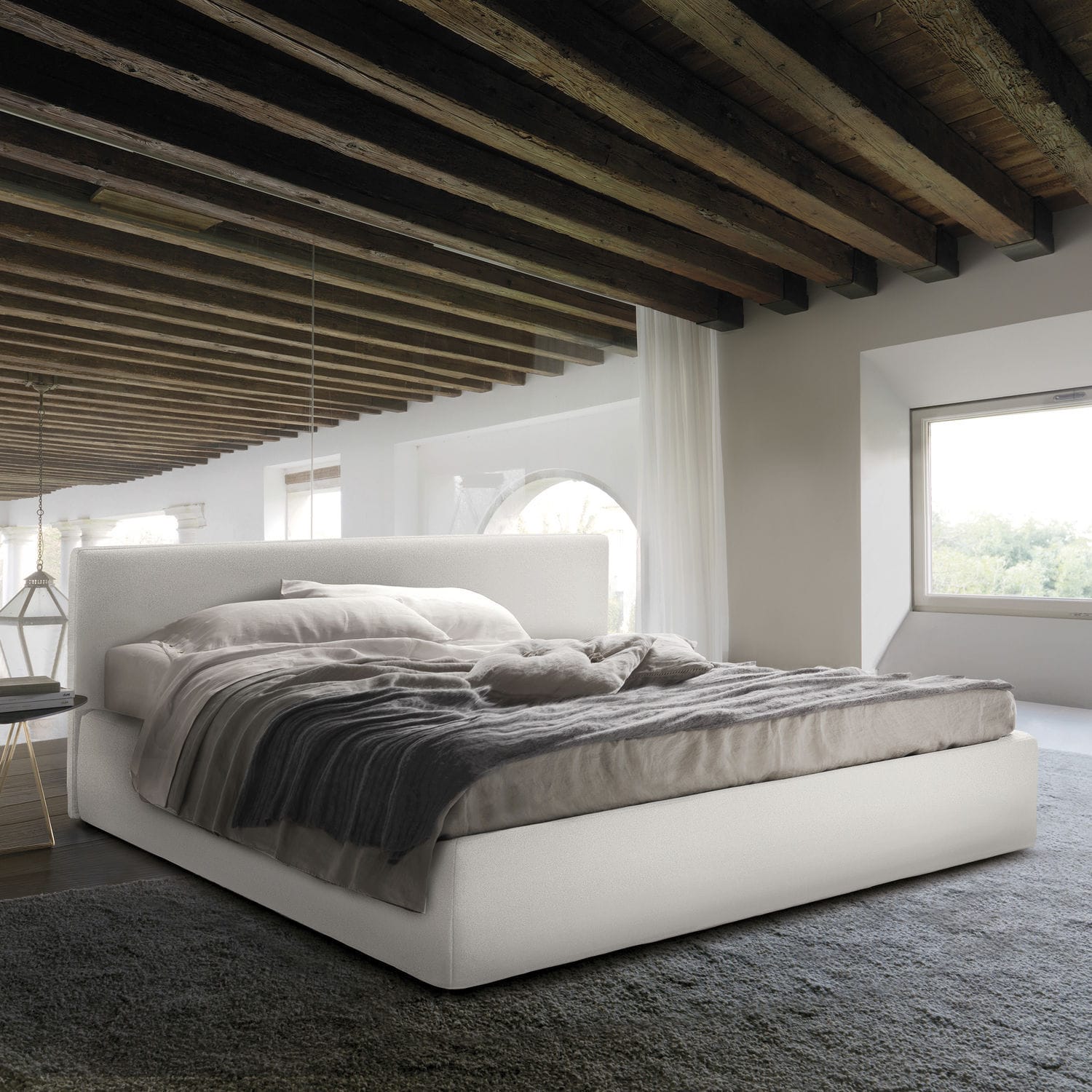 Double bed - BLO 84 - desiree divani - contemporary / upholstered ...