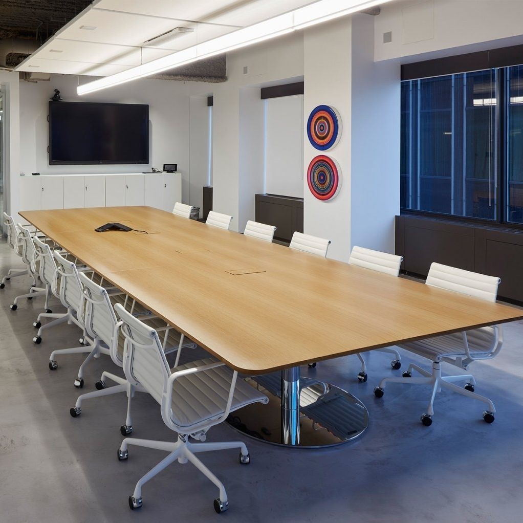 Contemporary conference table - MOODWAY - UNIFOR - wooden / metal base ...