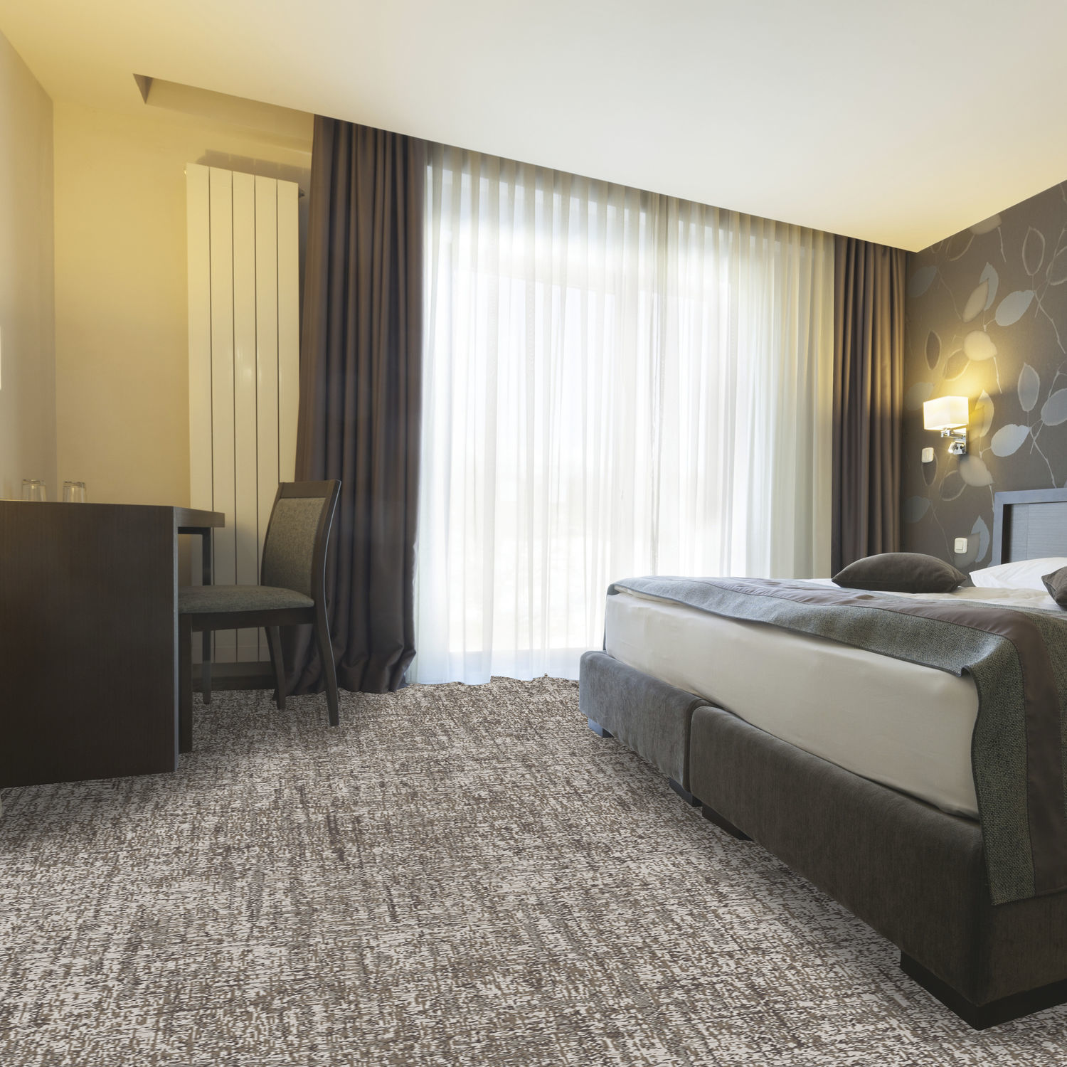 Tufted carpet - DARIUS - Balsan - polyamide / linen / commercial