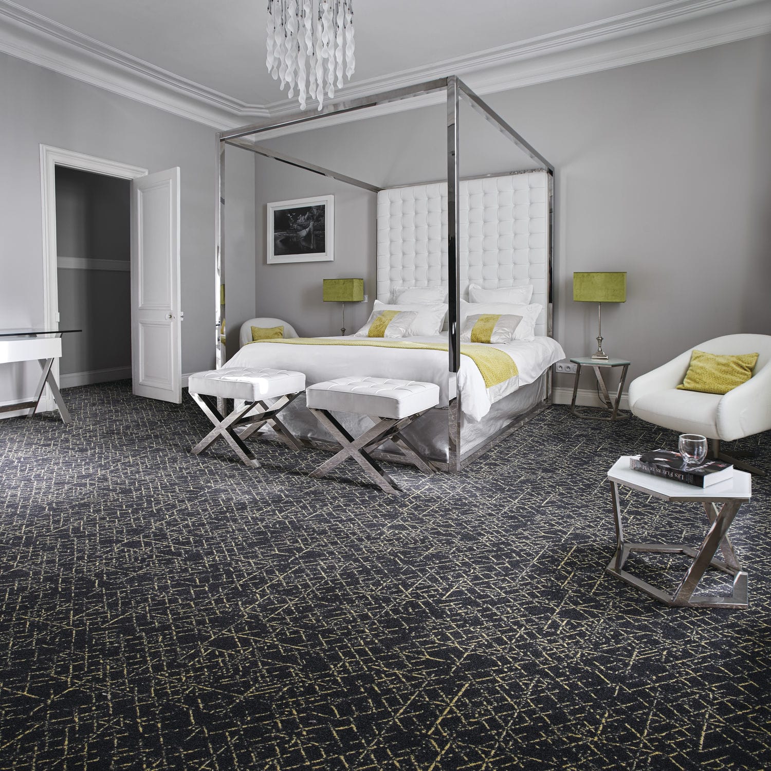Tufted carpet - GRAPH - Balsan - nylon / commercial / patterned