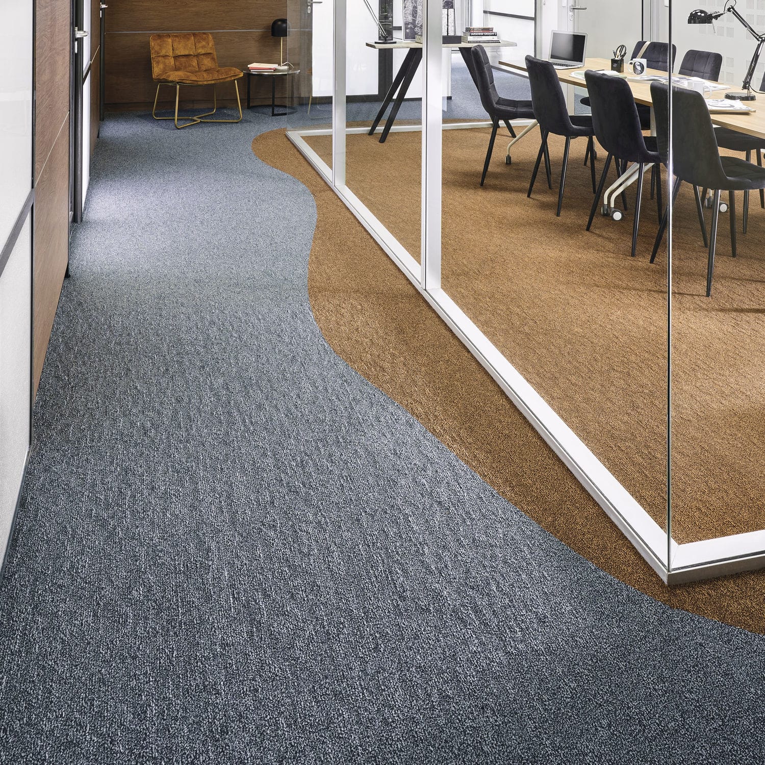 Carpet tile - GRAVEL - Balsan - loop pile / structured / polyamide