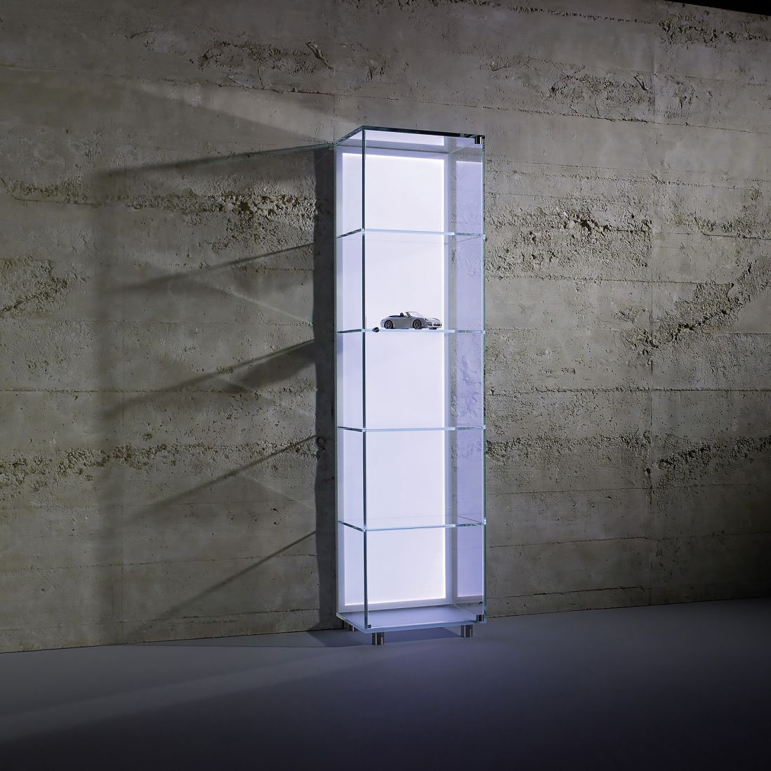 Contemporary display case - SOLUS BACKLIGHT - Dreieck GmbH - glass ...