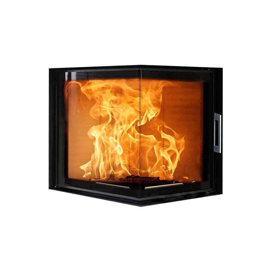 Corner fireplace insert - S140-41 - Morsø Jernstøberi A/S - wood-burning